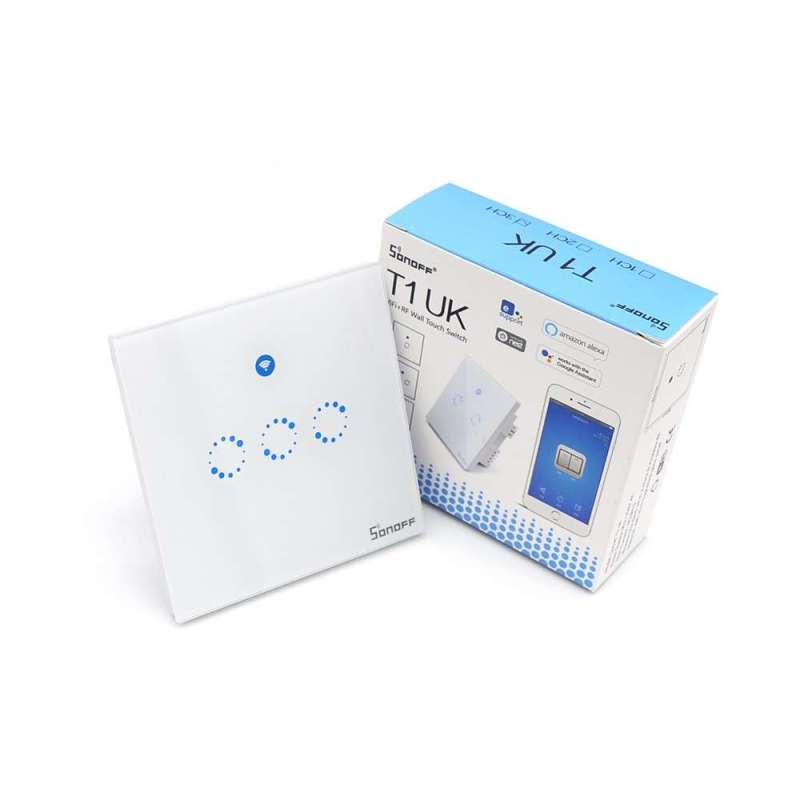 *obsolete* Sonoff T1 UK 3 Gang WiFi & RF 86 Type Smart Wall Touch Light ...