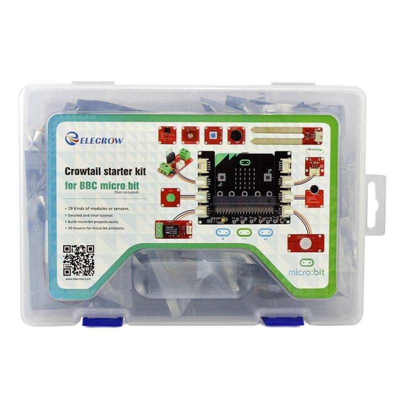 Crowtail Starter Kit for Micro:bit V2.0 (ER-CRT45259M) Microbit BBC ...