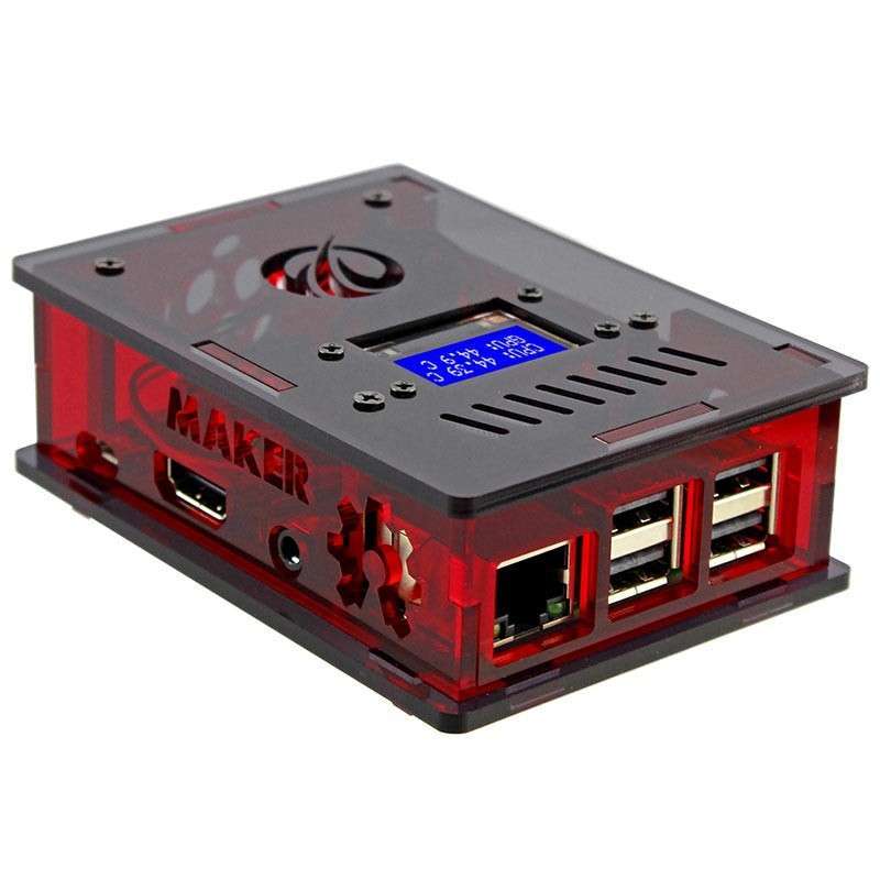 Elecrow 4 in 1 Raspberry Pi B+ Raspberry Pi 3 Case Charger AC/DC ...