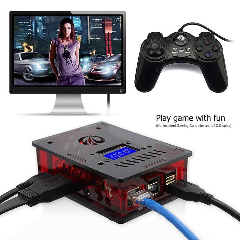 Elecrow 4 in 1 Raspberry Pi B+ Raspberry Pi 3 Case Charger AC/DC ...