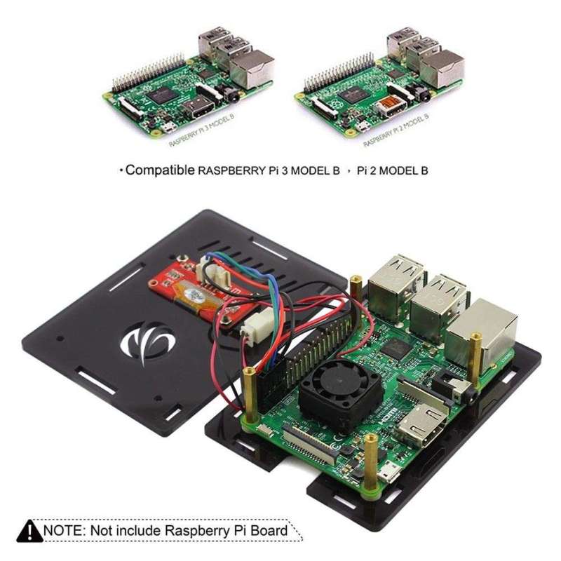 Elecrow 4 in 1 Raspberry Pi B+ Raspberry Pi 3 Case Charger AC/DC ...
