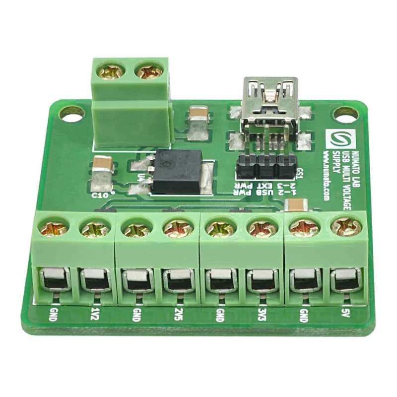 USB Multi Voltage Power Supply (NU-USBPOW001) USB to 5V, 3.3V, 2.5V & 1.2V