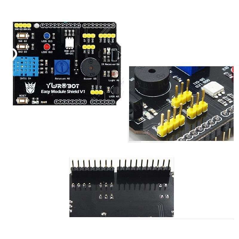 Multifunction DHT11 LM35 Temperature Humidity Easy Module Shield for Arduino UNO (ER-ARS03218S)
