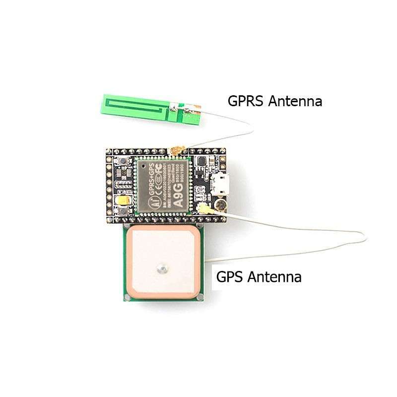 GPRS GSM + GPS A9G Pudding SMS Voice Wireless Data Transmission ...