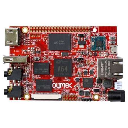 A64-OLinuXino-1G4GW (Olimex) QUAD CORE CORTEX-A53 ARM 64 BIT DEVELOPMENT BOARD