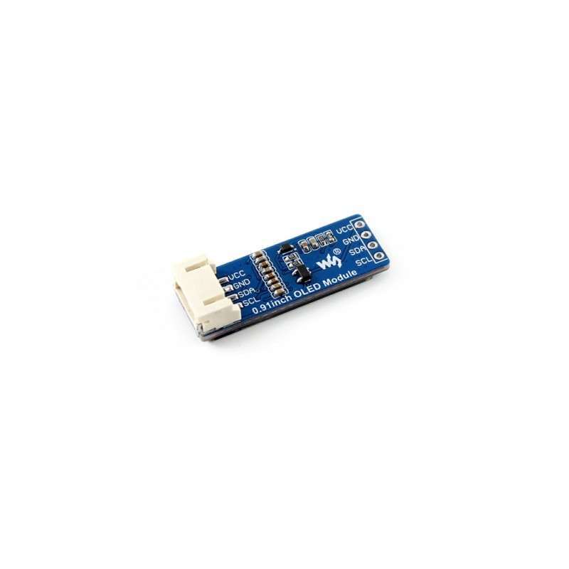 128x32, General 0.91inch OLED display Module (WS-14657) I2C interface