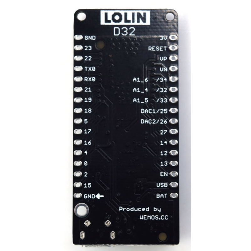 LOLIN D32 V1.0.0 (WEMOS) WiFi,BT ESP-32 ESP-WROOM-32 4MB FLASH Arduino ...