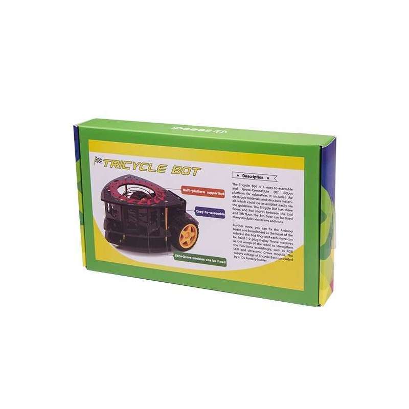 Tricycle Bot (SE-110070028) easy-to-assemble,Grove compatible DIY Robot ...