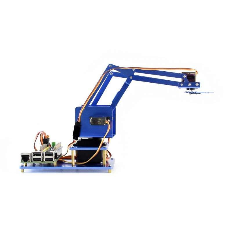 4-DOF Metal Robot Arm Kit for Raspberry Pi, Bluetooth / WiFi (WS-16376)