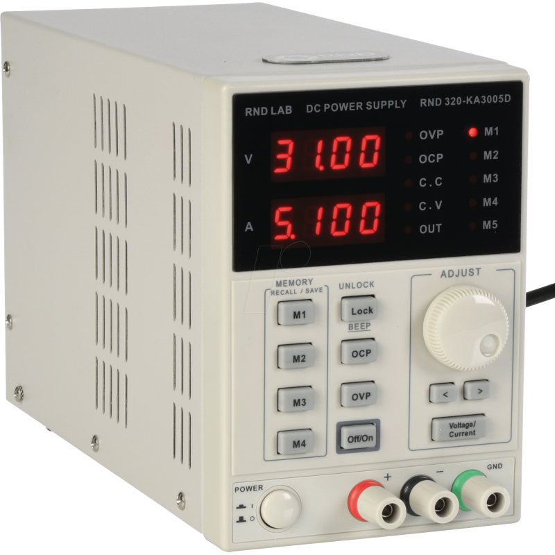 RND 320-KA3005D - Laboratorny zdroj, 30V, 5A (high-quality laboratory power supply)