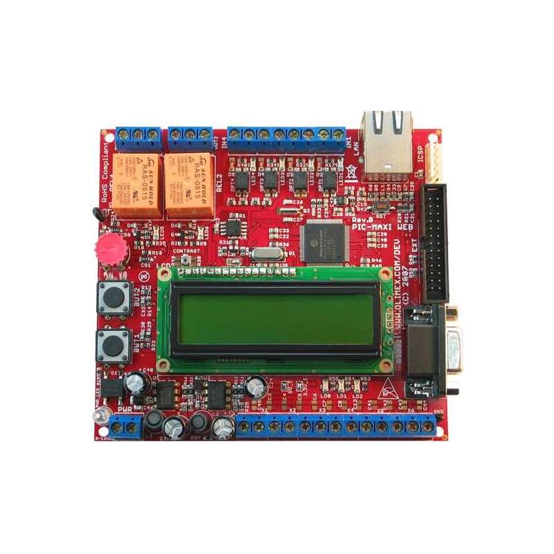PIC-MAXI-WEB (WEB SERVER TCP-IP DEVELOPMENT BOARD)