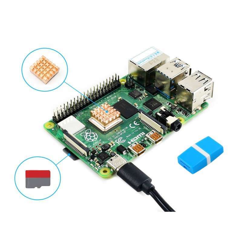 Raspberry Pi 4 Model B Starter Kit, Essential (WS-17156) bez Raspberry Pi 4