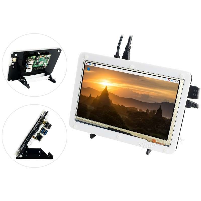 Raspberry Pi4 Display Kit 7inch Capacitive Touch LCD (WS-17154) bez ...