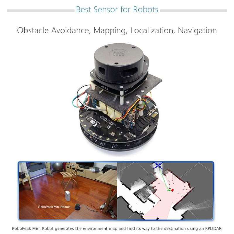 RPLiDAR A1M8 360 Degree Laser Scanner Kit - 12M Range (SE-110991065)