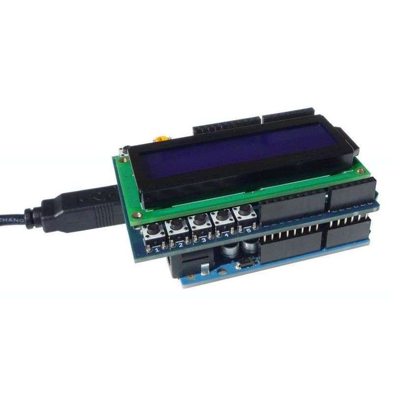 LCD Shield for Arduino 16x2 Blue LED Backlight (MR007-005.1)