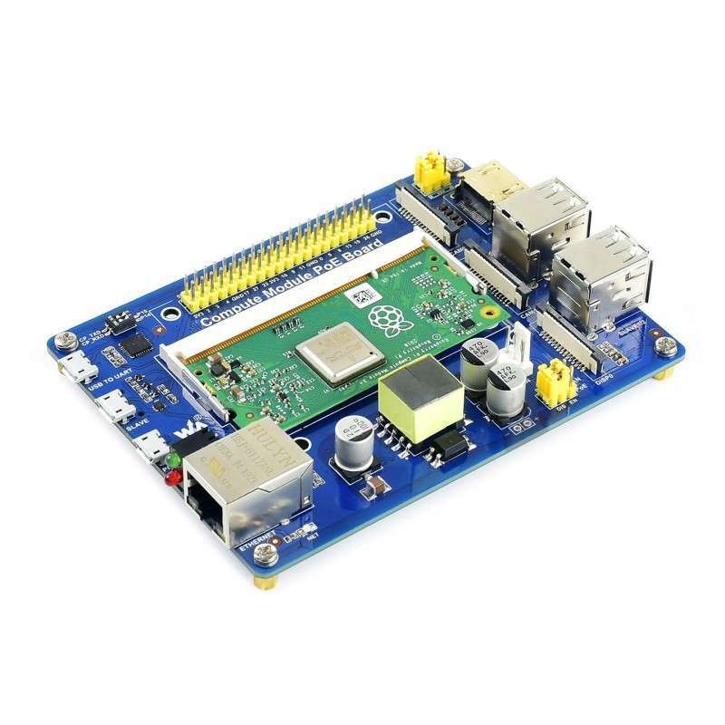 Compute Module IO Board PoE Feature, Composite Breakout Board for ...