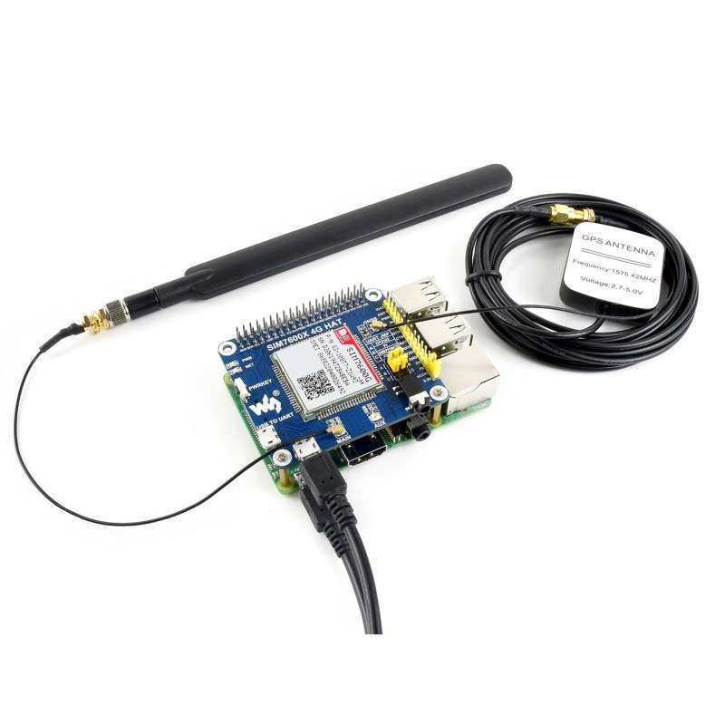 4G / 3G / 2G / GSM / GPRS / GNSS HAT for Raspberry Pi, LTE CAT4, the ...
