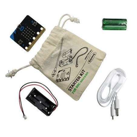 BBC micro:bit Starter Kit (Kitronik) micro:bit+USB Cable 100cm+Battery ...