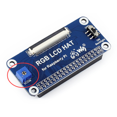Raspberry Pi HAT for Display DPI Interface (RGB LCD HAT) WS-2020