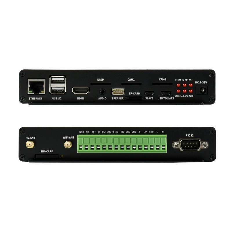 Industrial IoT Mini-computer Add-ons, 4G/PoE Based on Raspberry Pi Compute Module CM3 / CM3+ (WS ...