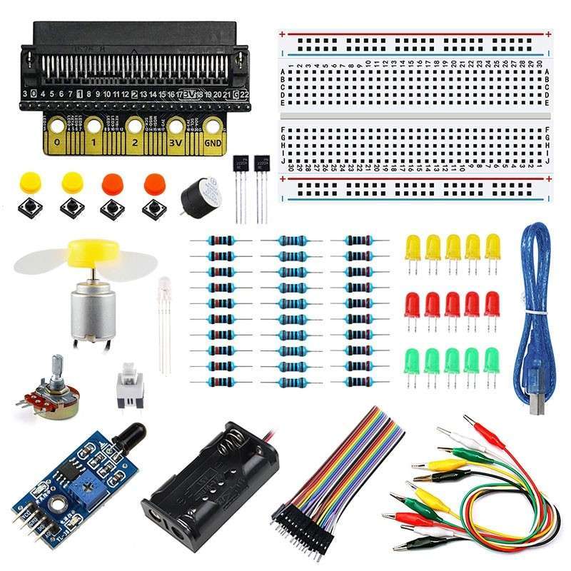 Micro:bit Starter Kit (obsahuje micro:bit V2.0, LED pasik)