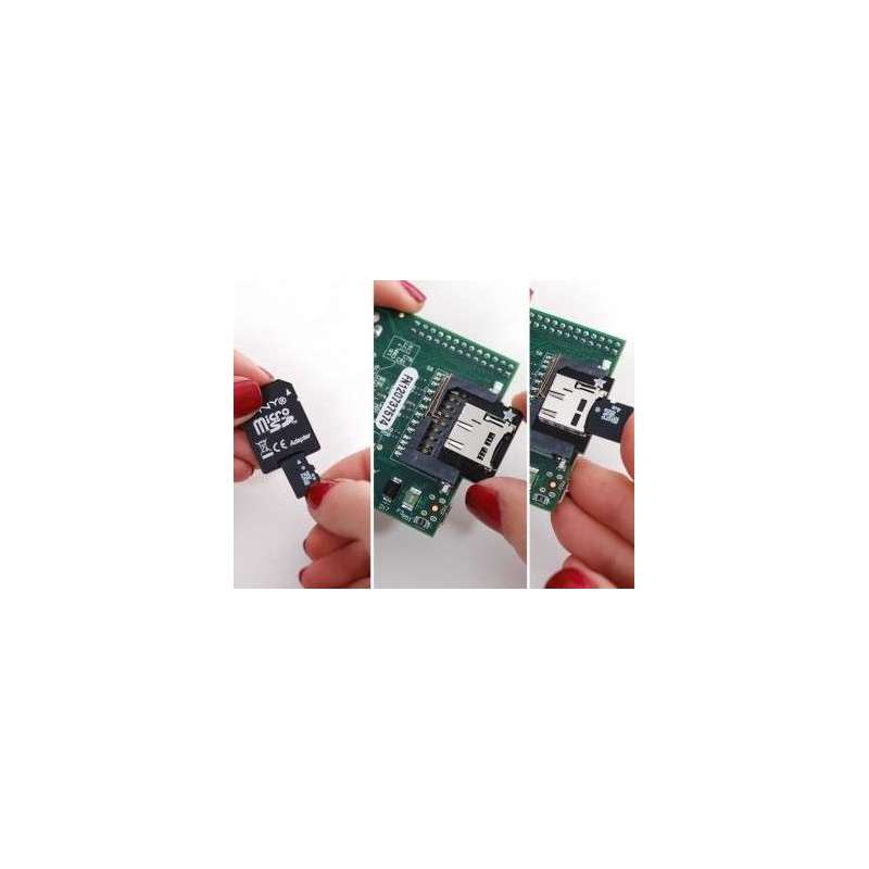 Low-profile microSD card adapter for Raspberry Pi (Adafruit 966)