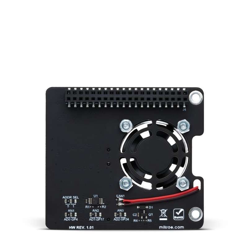 Pi 4 Click Shield (MIKROE-4122) Raspberry Pi 4 - mikroBUS Click boards