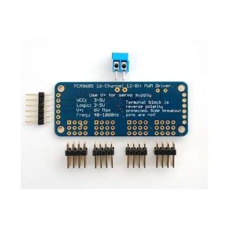 16-Channel 12-bit PWM/Servo Driver - I2C PCA9685 (Adafruit 815)