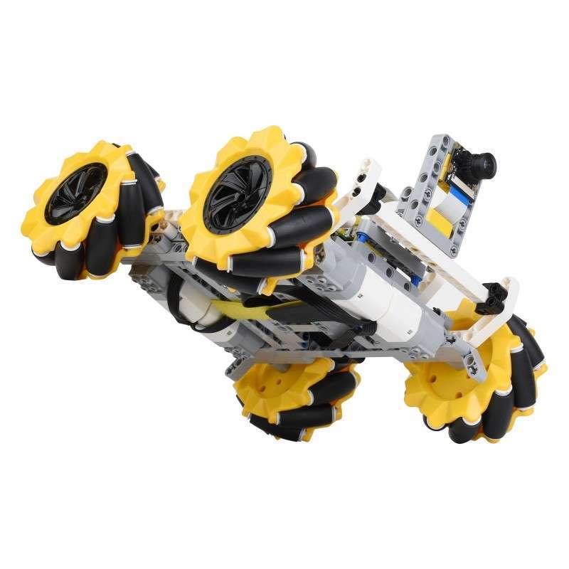 BuildMecar Kit, Smart Building Block Robot with Mecanum Wheels, 5MP Camera, Based on Raspberry ...