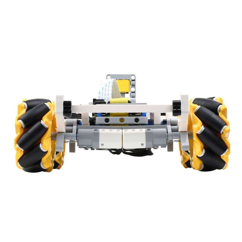 BuildMecar Kit, Smart Building Block Robot with Mecanum Wheels, 5MP Camera, Based on Raspberry ...