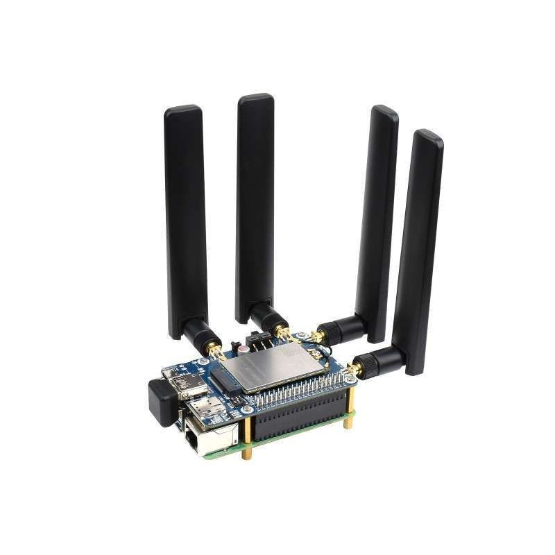 RM500U-CN 5G HAT for Raspberry Pi, Quad Antennas LTE-A, Multi Band, 5G ...