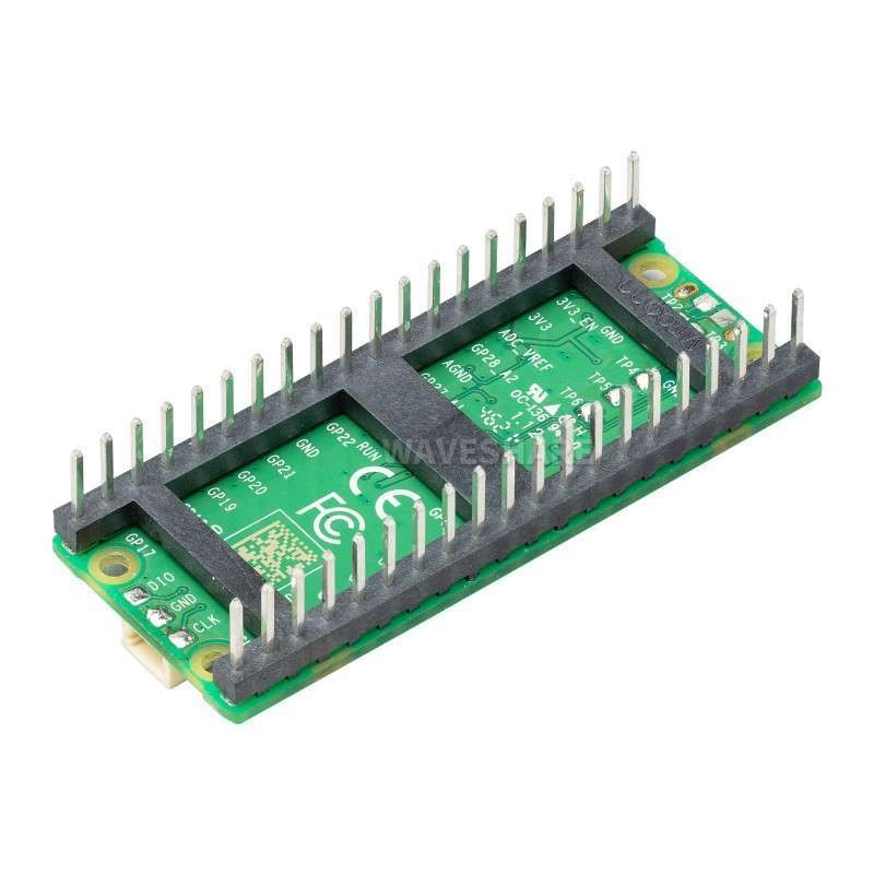 Raspberry Pi Pico H Microcontroller Board, Based on Official RP2040 (WS ...