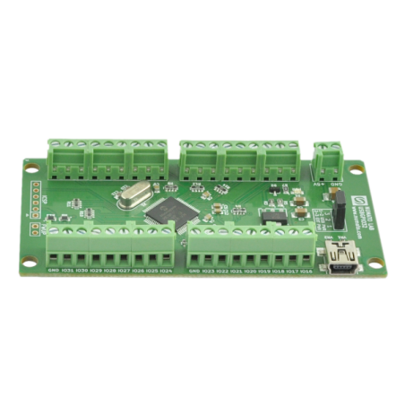 32 Channel USB GPIO Module With Analog Inputs (NU-GP320001E) WITH ENCLOSURE