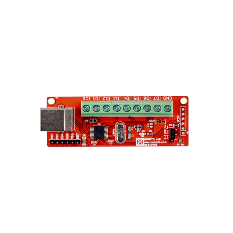 8 Channel USB GPIO Module With Analog Inputs, WITH ENCLOSURE, WITH PULL ...