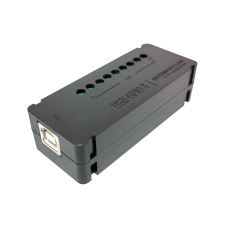 8 Channel USB GPIO Module With Analog Inputs, WITH ENCLOSURE, WITH PULL ...