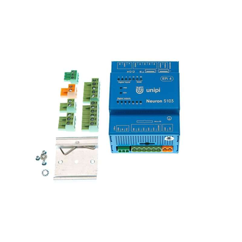 Unipi Neuron S103 (RPi4 2GB) Programovatelný logický kontrolér (PLC) a ...