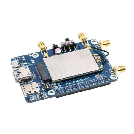 RM500Q-AE 5G HAT for Raspberry Pi, quad antennas LTE-A, multi band, 5G ...