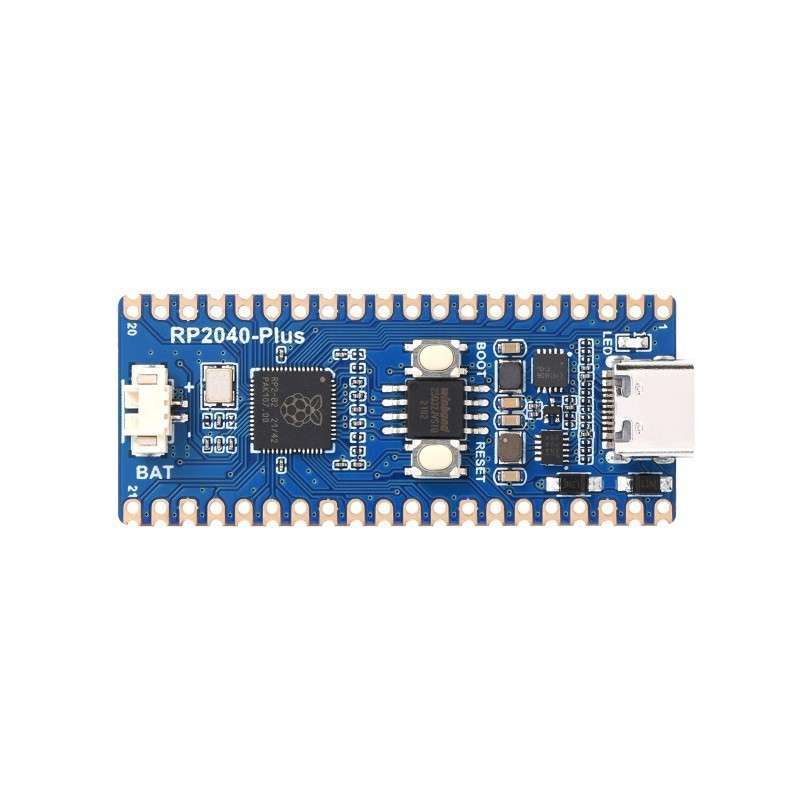RP2040-Plus, a Pico-like MCU Board Based on Raspberry Pi RP2040 Plus (WS-20290) 4MB