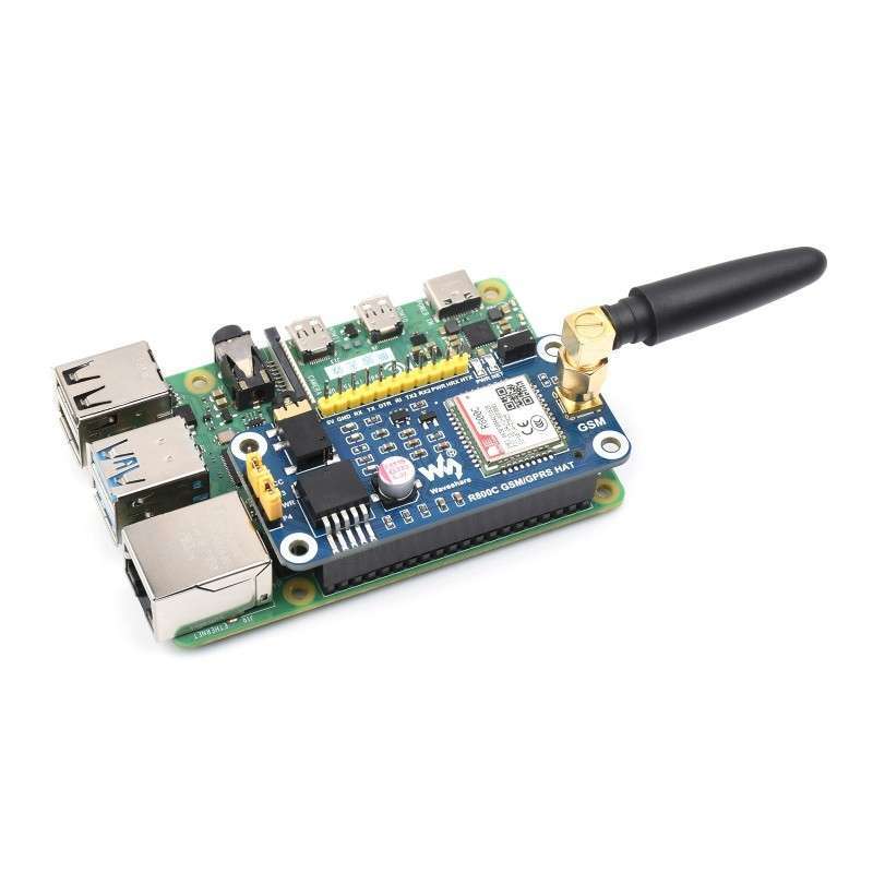 R800C GSM/GPRS HAT For Raspberry Pi (WS-23459)