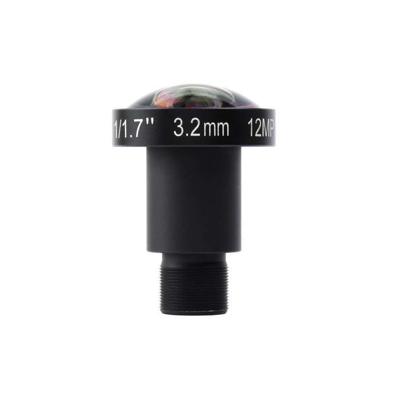 M12 High Resolution Lens, 12MP, 160° FOV, 3.2mm Focal length ...