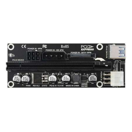 PCIe X1 to PCIe X16 Expander, Using With M.2 to PCIe 4-Ch Expander (WS ...