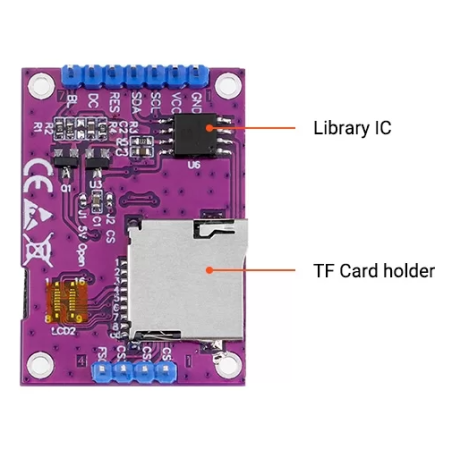 1.3 inch 240x240 IPS TFT LCD 7Pin SPI ESP32/Arduino Display Module (ER-DIS13268P)