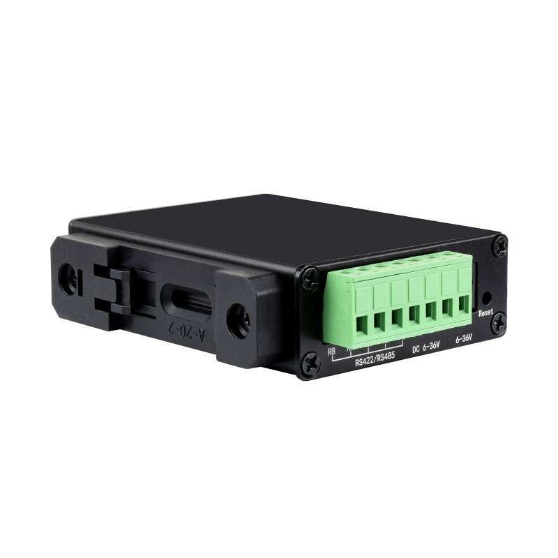 Rail-Mount Serial Server, RS232/485/422 to RJ45 Ethernet Module, TCP/IP ...