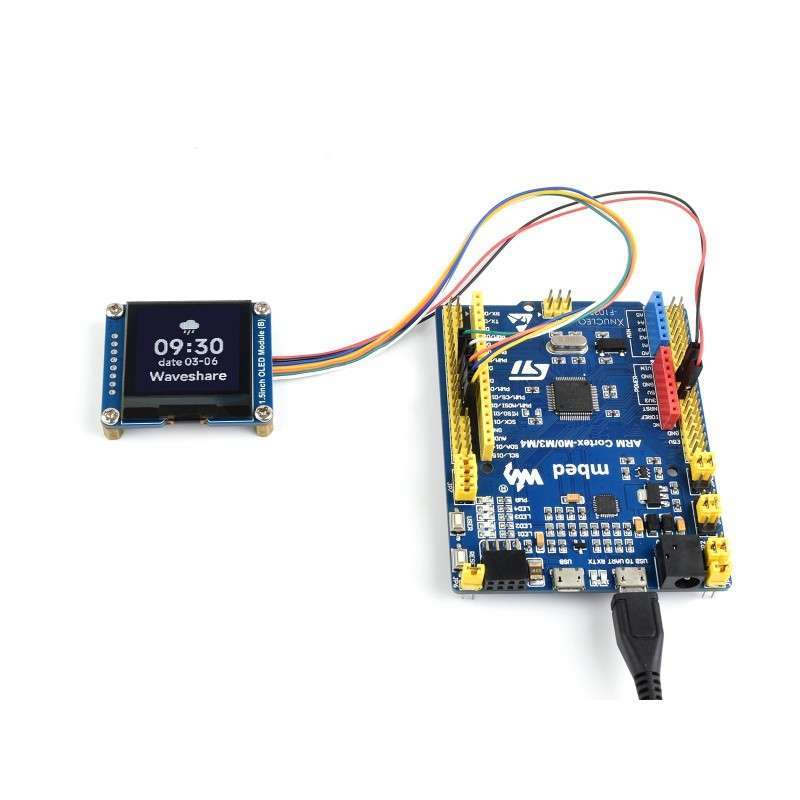 1.5inch OLED Display Module, 128×128 Resolution, SPI / I2C Communication, Black / White Display ...