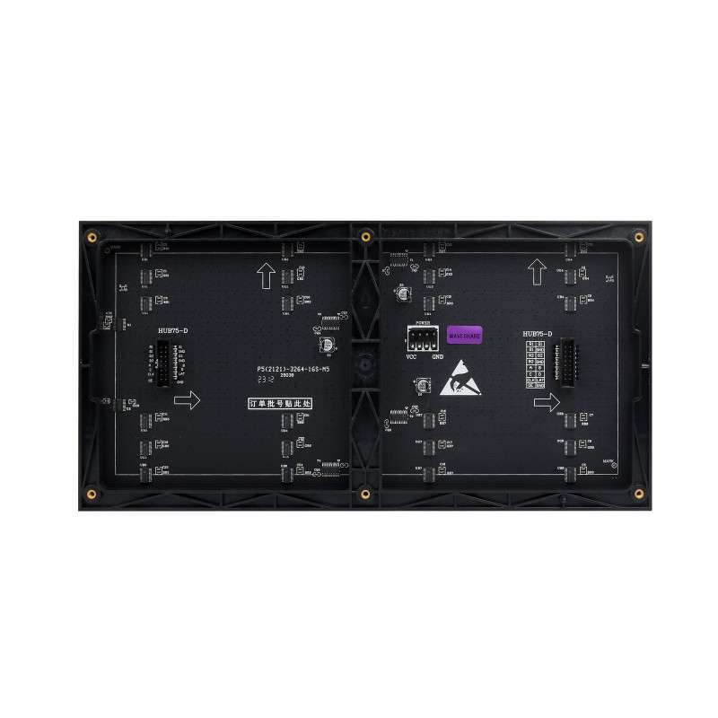 RGB full-color LED matrix panel, 5mm Pitch, 64×32 pixels, adjustable ...