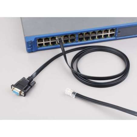 RS232 to RJ45 Console Cable, RS232 DB9 Female Port to RJ45 Console Male ...