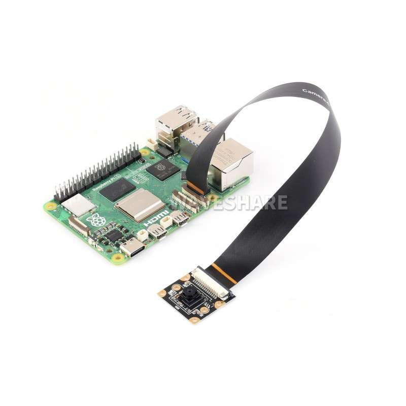 IMX219 Camera Module For Raspberry Pi 5, 8MP, MIPI-CSI Interface, 120° FOV (WS-26185)
