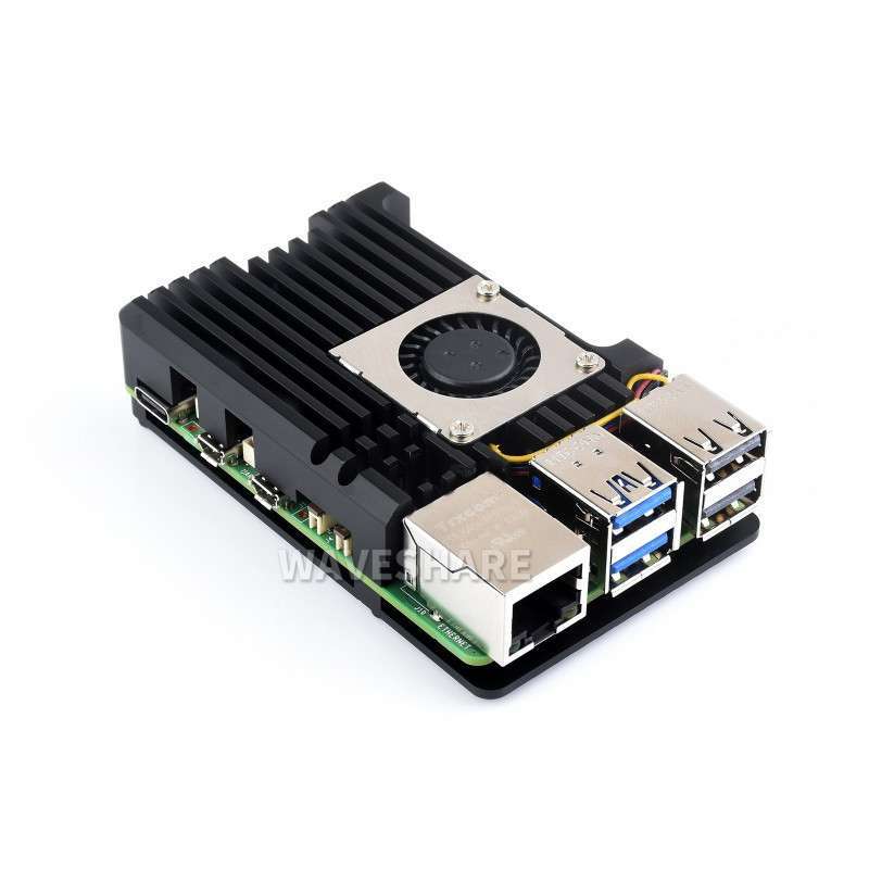 Aluminium Alloy Case (H) for Raspberry Pi 5, With Temperature ...