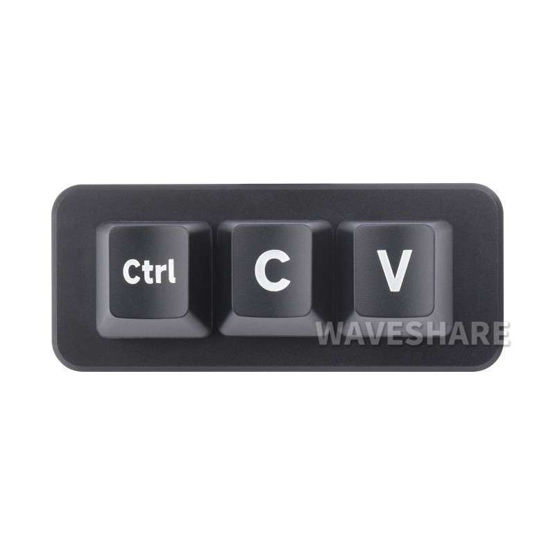 Ctrl C/V Shortcut Keyboard (Plus version) For Programmers, 3-Key Development Board, Adopts ...