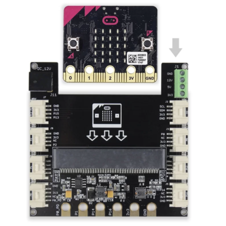 Crowtail-Base Shield for Microbit-V2.2 (ER-DTS03558C-V2)